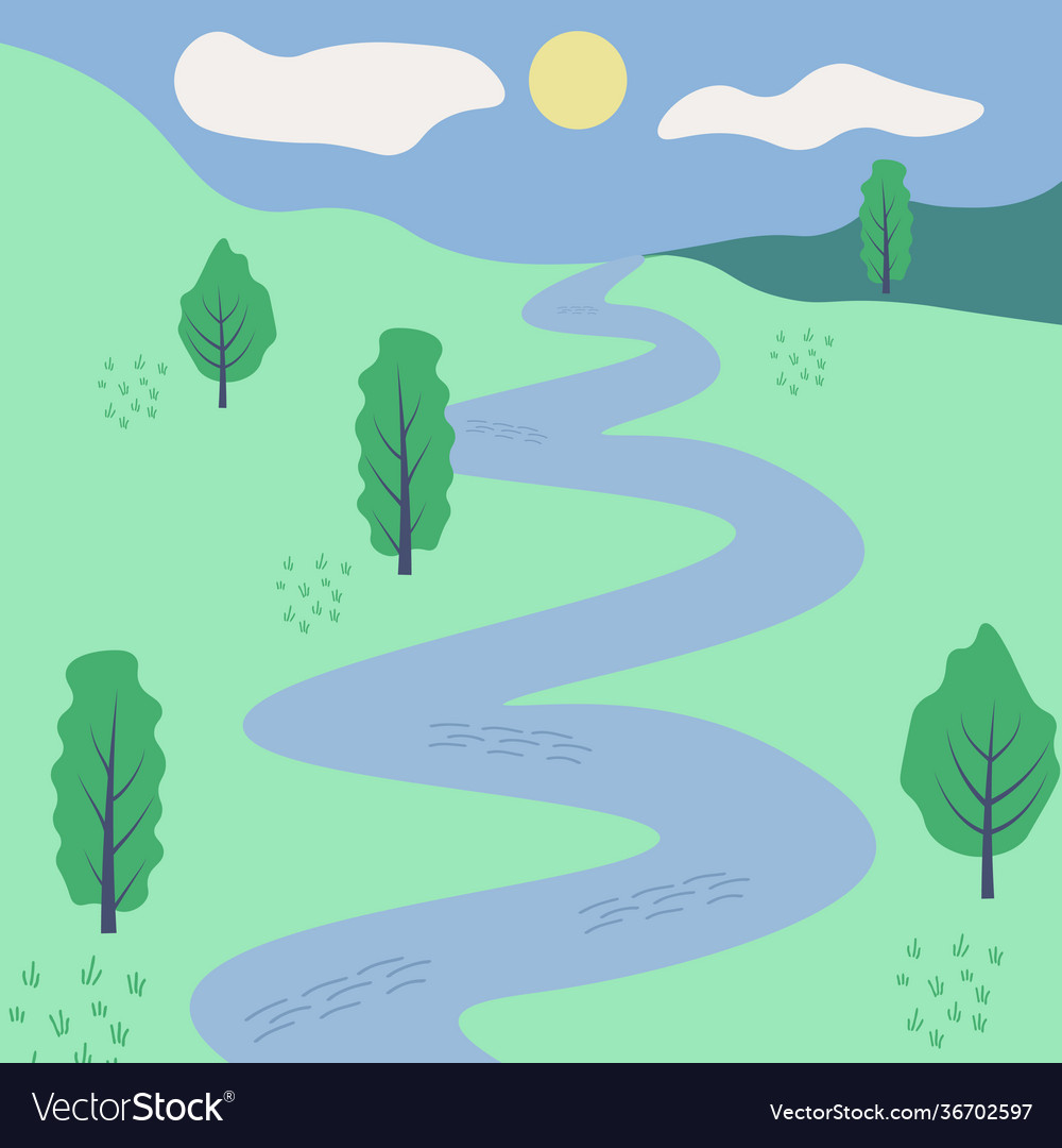 Landscape Royalty Free Vector Image - VectorStock