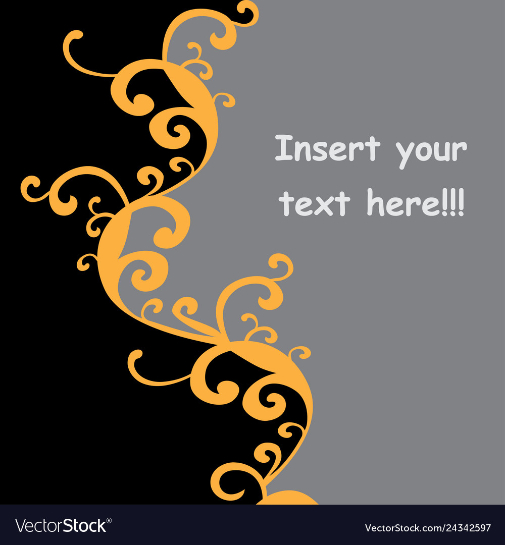 Postcard with patterns for text Royalty Free Vector Image