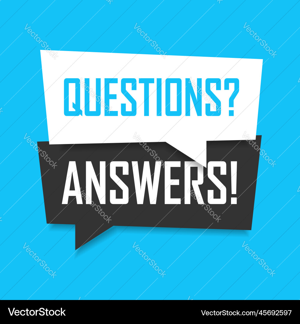 Question Mark Icon In Flat Style Faq On Isolated Vector Image