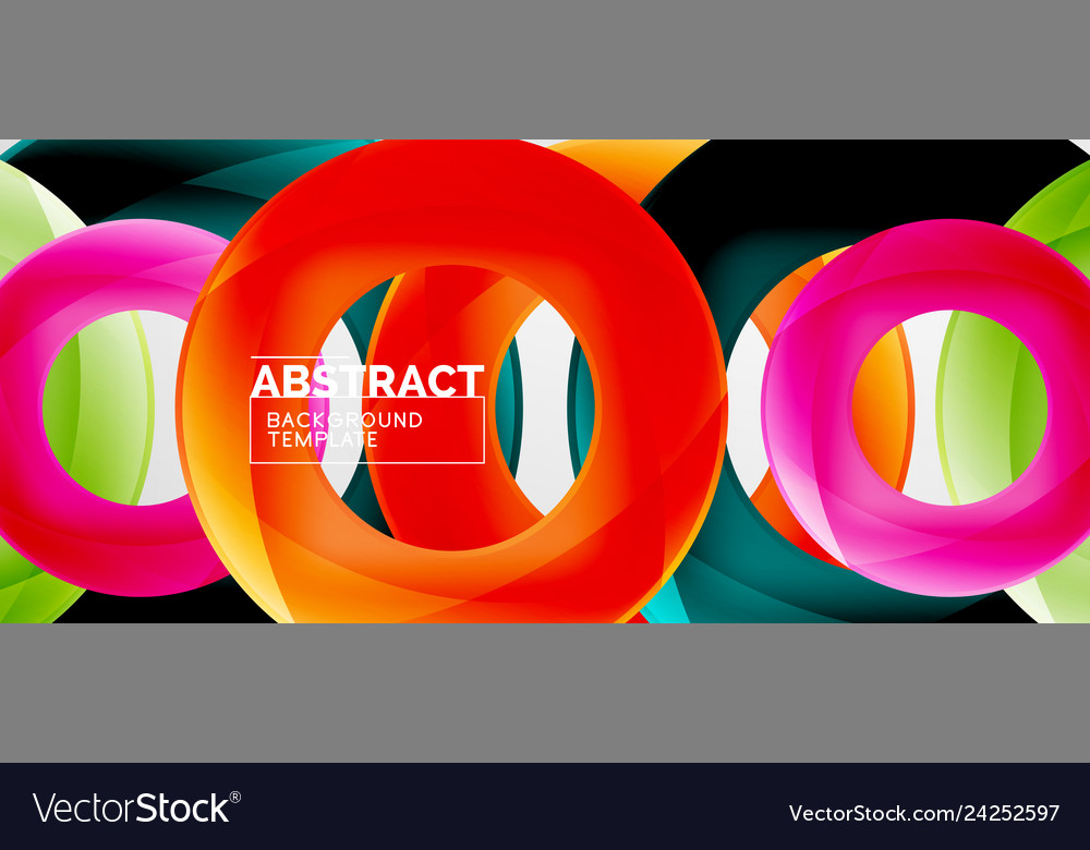 Rings abstract background Royalty Free Vector Image