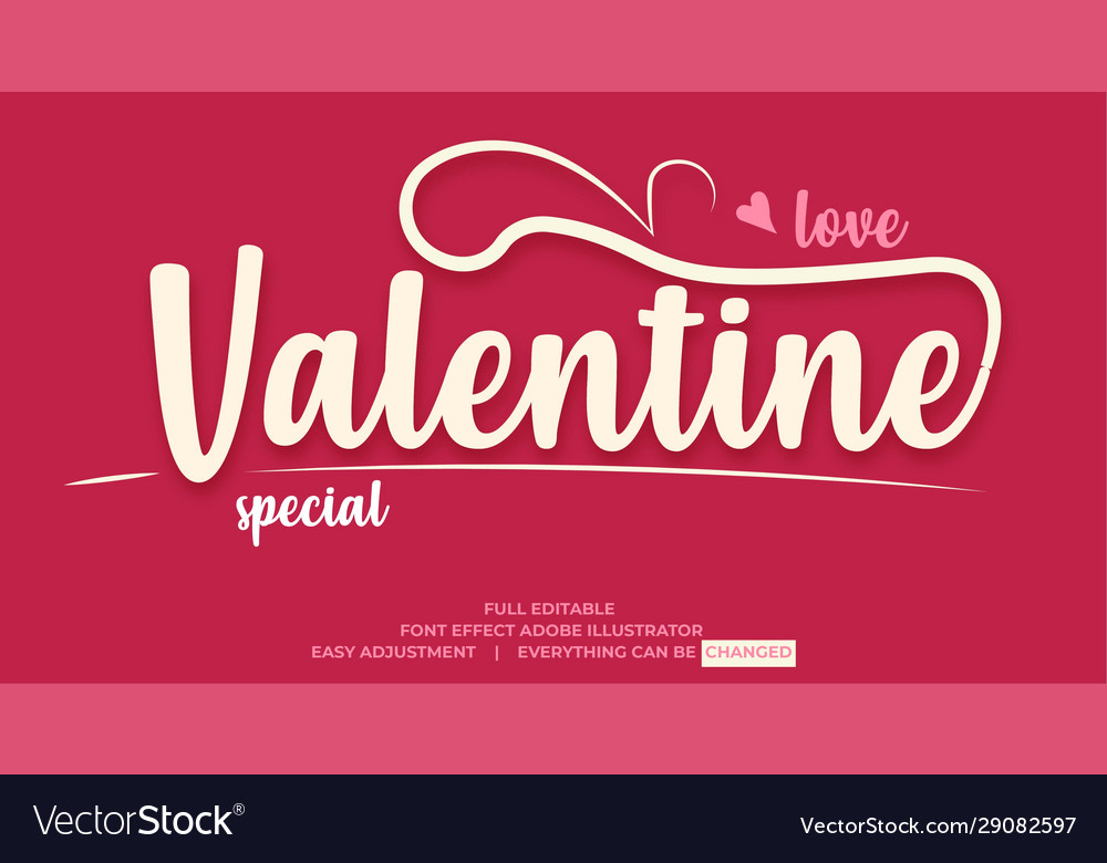 Text effect template easy editable and customize Vector Image