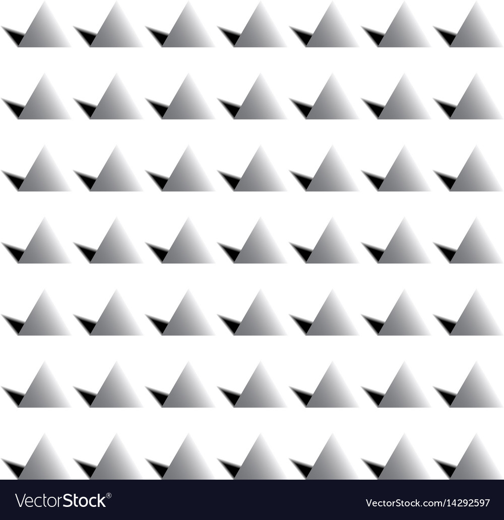 White triangular thorns background Royalty Free Vector Image