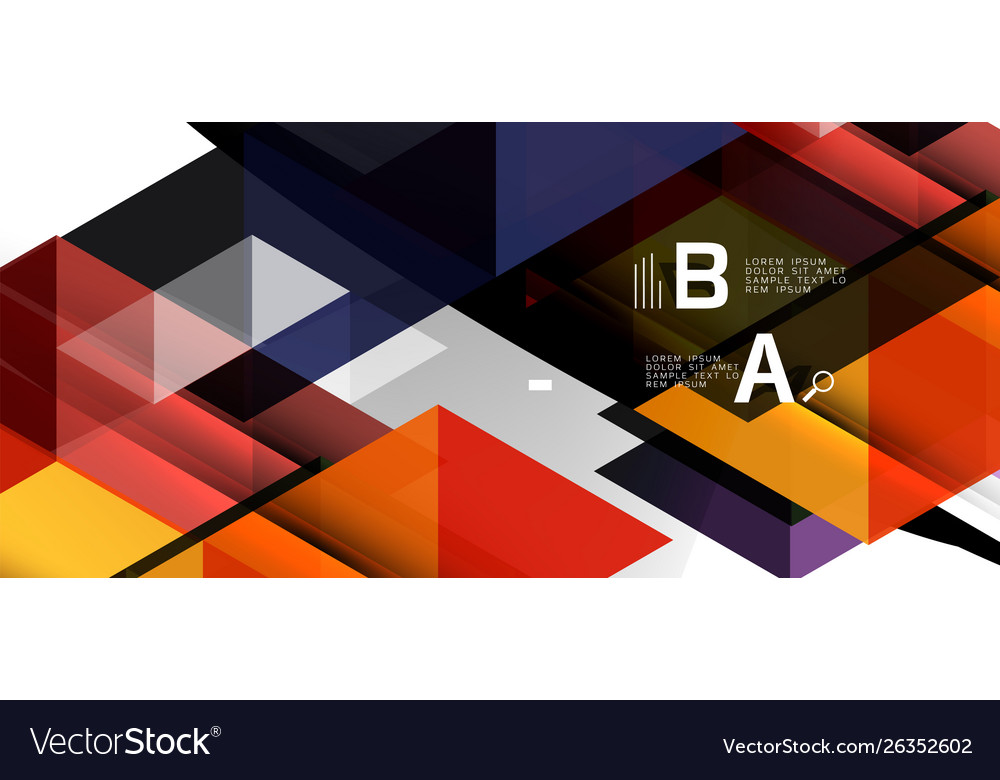 Abstract triangle pattern colorful backdrop Vector Image