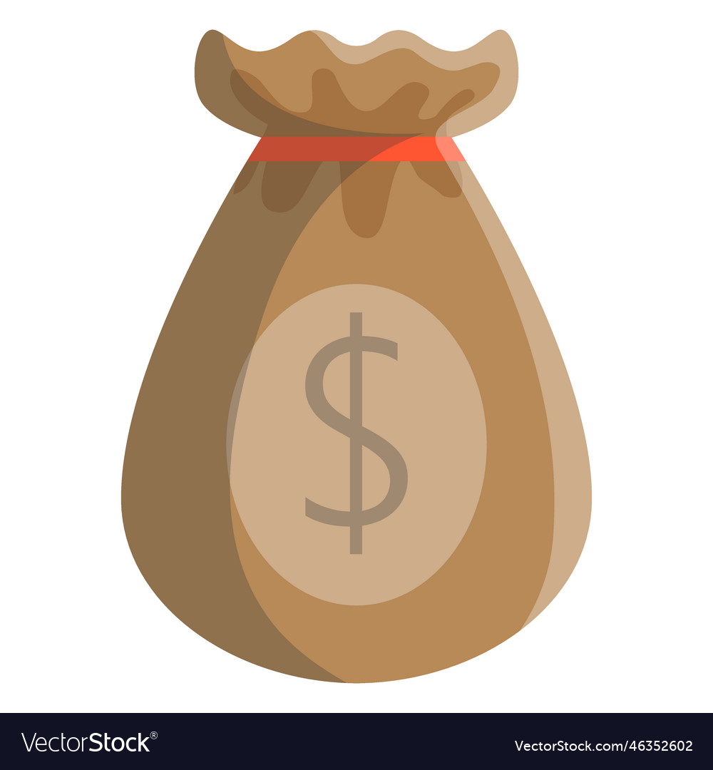 Bag dollar Royalty Free Vector Image - VectorStock