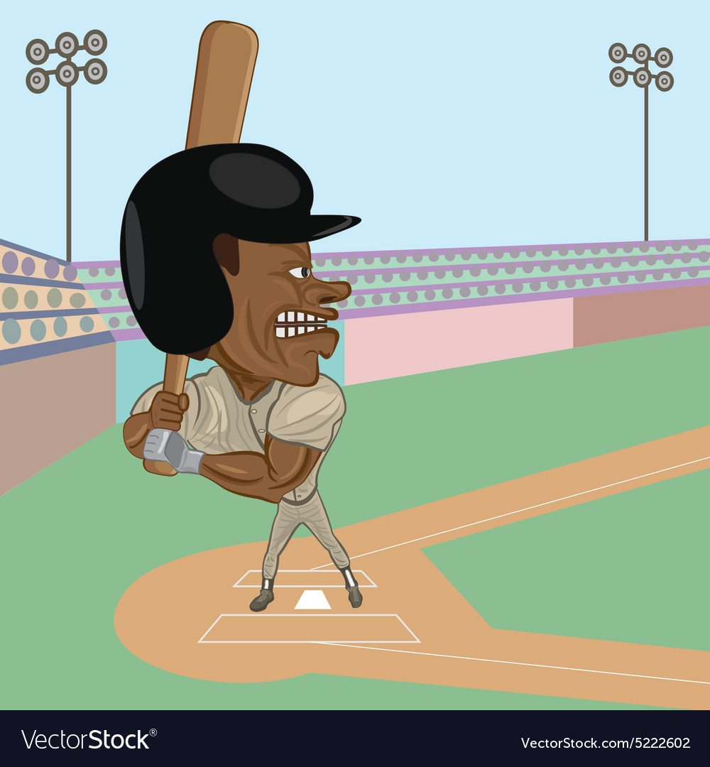 Baseball slugger Royalty Free Vector Image - VectorStock