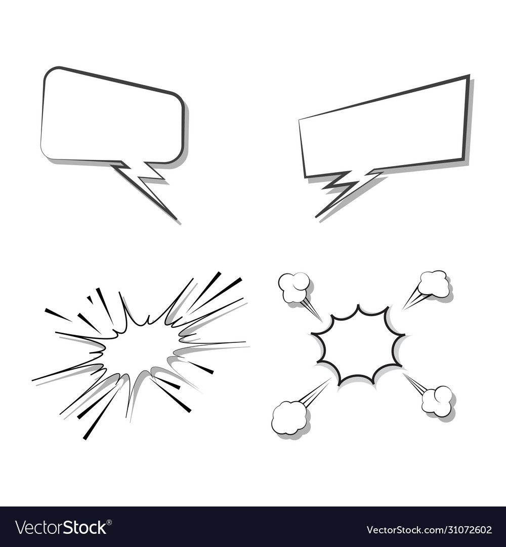 Comic book design element Royalty Free Vector Image