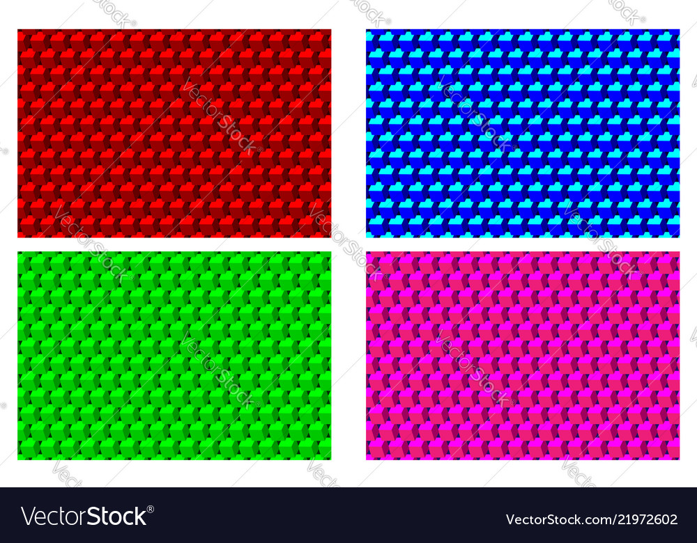 Cube - abstract pattern Royalty Free Vector Image