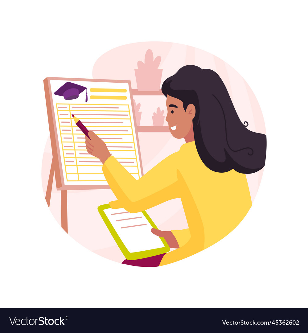 Official transcript isolated cartoon Royalty Free Vector