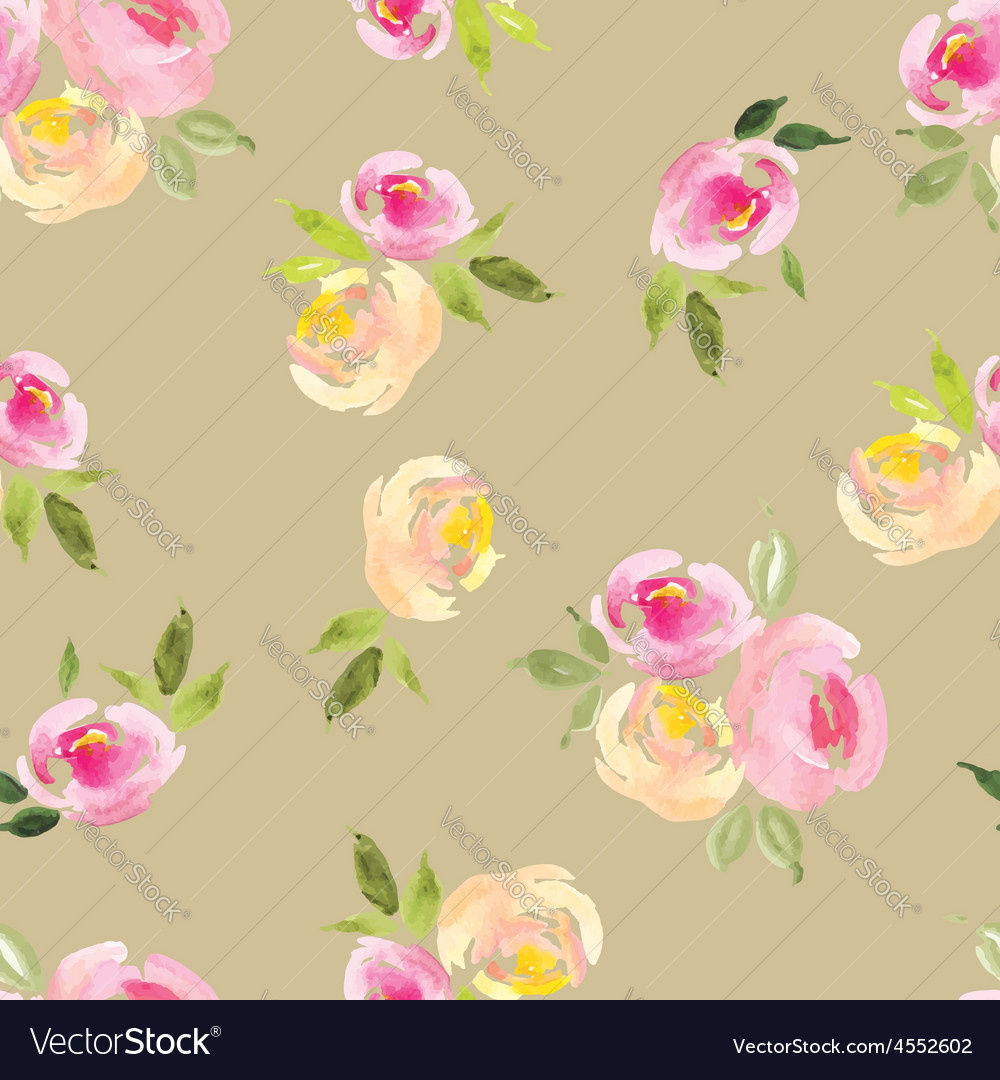Seamless rose pattern Royalty Free Vector Image
