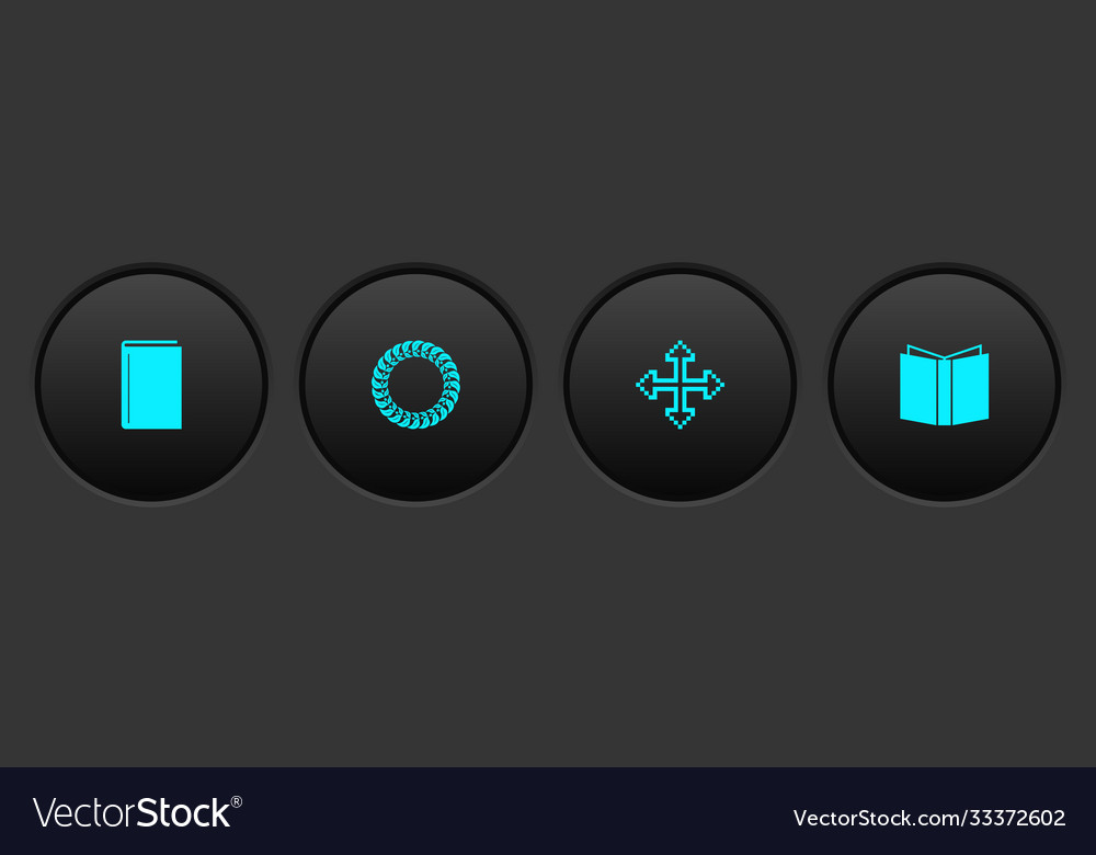 Set book laurel wreath pixel arrows in four Vector Image Set book laurel wreath pixel arrows in four Vector Image