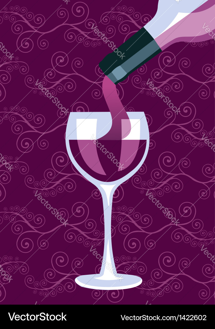 Wine background Royalty Free Vector Image - VectorStock