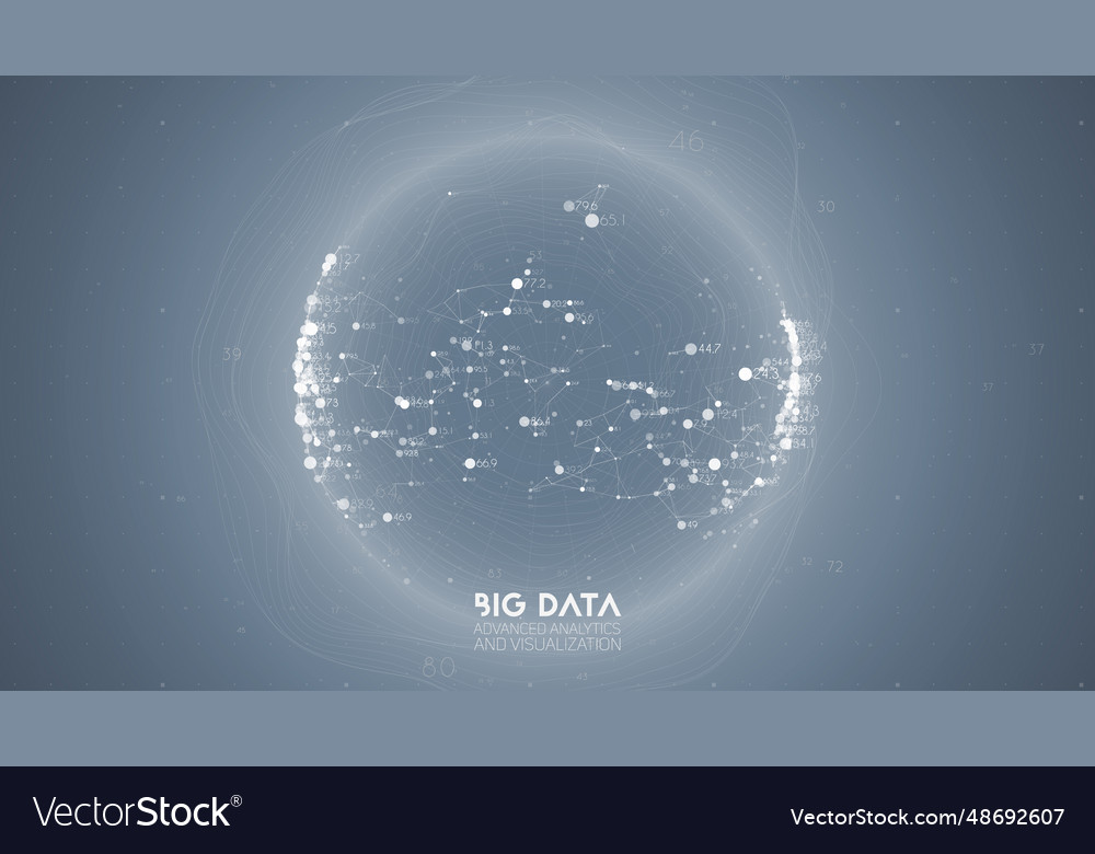 Big data visualization futuristic infographic Vector Image Big data visualization futuristic infographic Vector Image