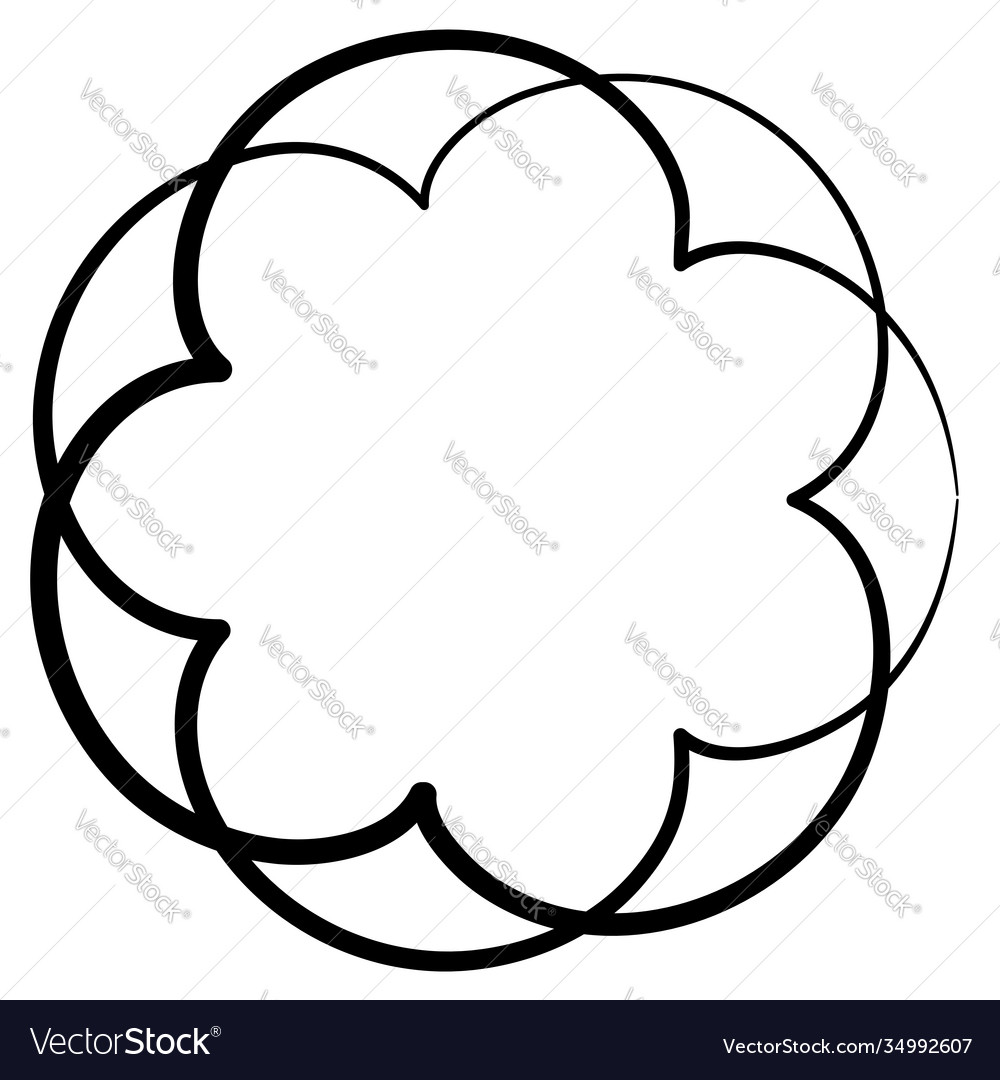 Curlicue loop shapes elements Royalty Free Vector Image