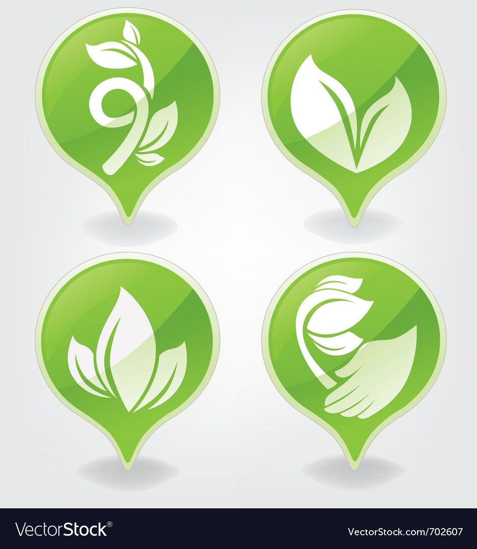 Green buttons Royalty Free Vector Image - VectorStock