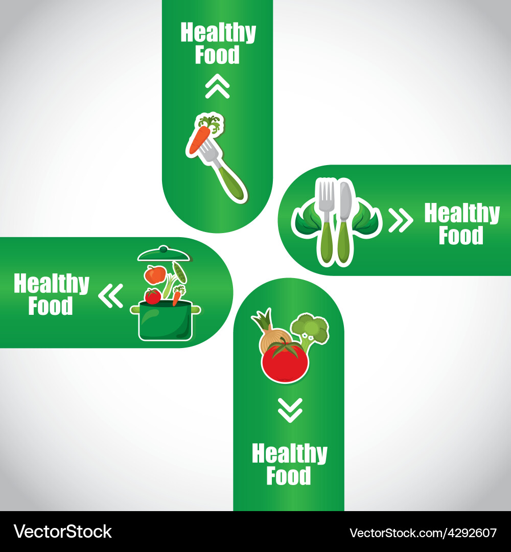 Healthy food infographics Royalty Free Vector Image