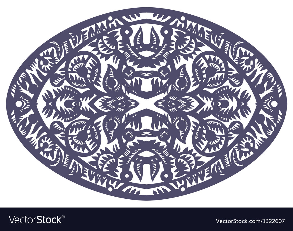 Oval pattern Royalty Free Vector Image - VectorStock