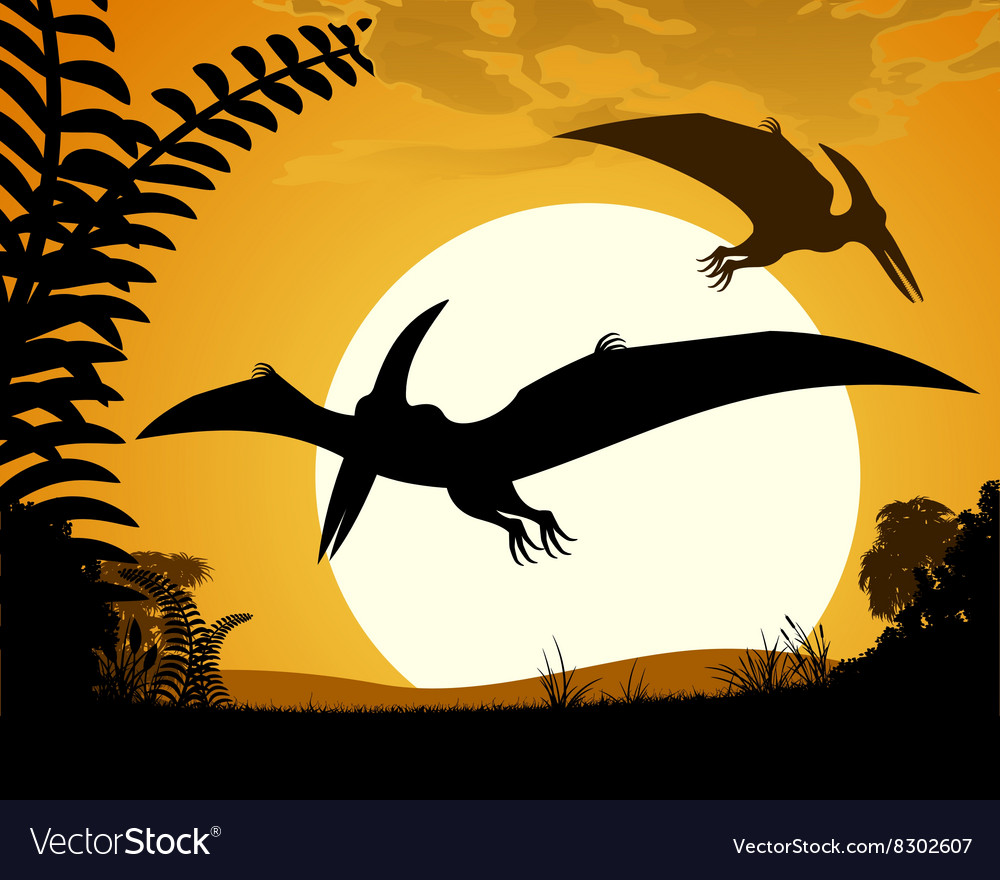 Pterodactyls Royalty Free Vector Image - VectorStock