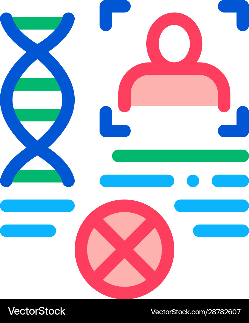 Rebuttal paternity file icon outline Royalty Free Vector