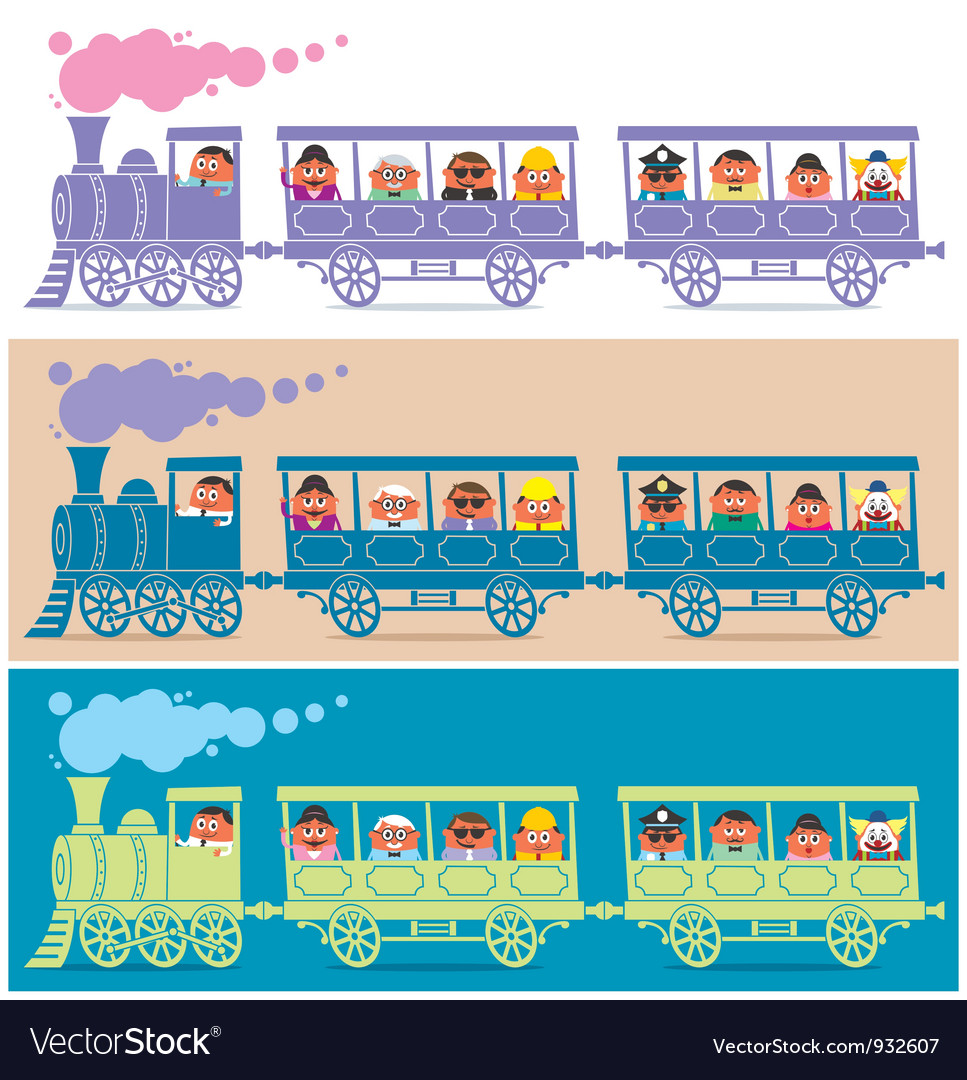 Steam train driver Royalty Free Vector Image - VectorStock