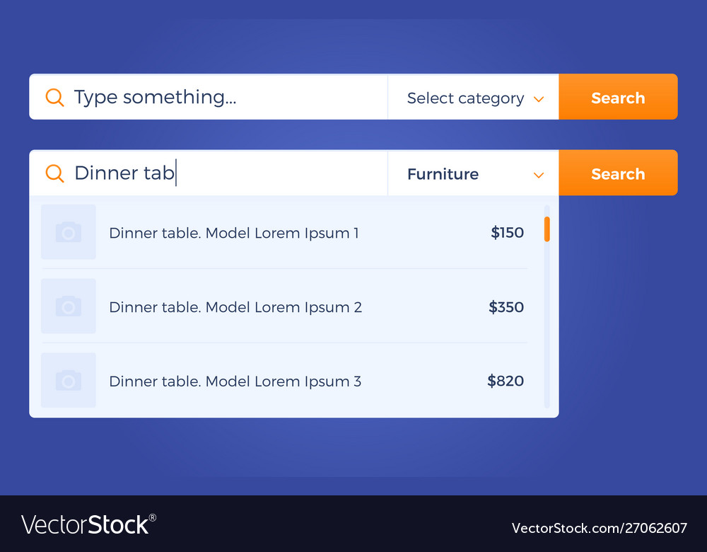 Web-ui-elements-search copy Royalty Free Vector Image