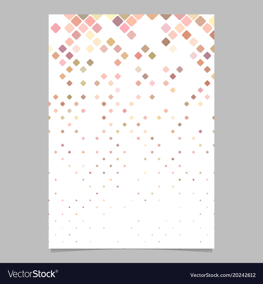 Abstract digital diagonal rounded square mosaic Vector Image