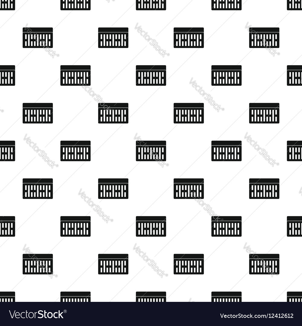 Brick pattern simple style Royalty Free Vector Image