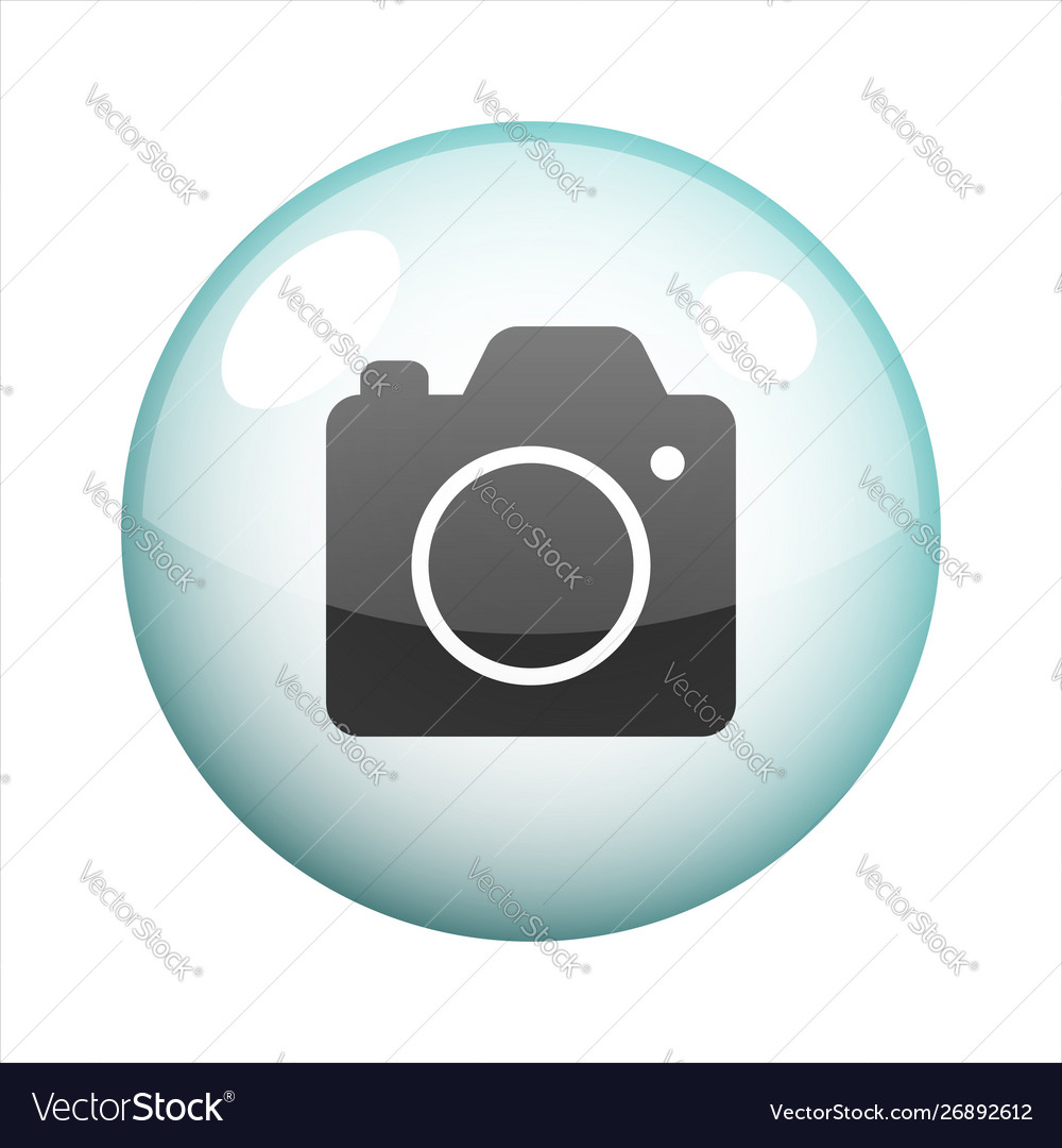 Camera bubble icon Royalty Free Vector Image - VectorStock
