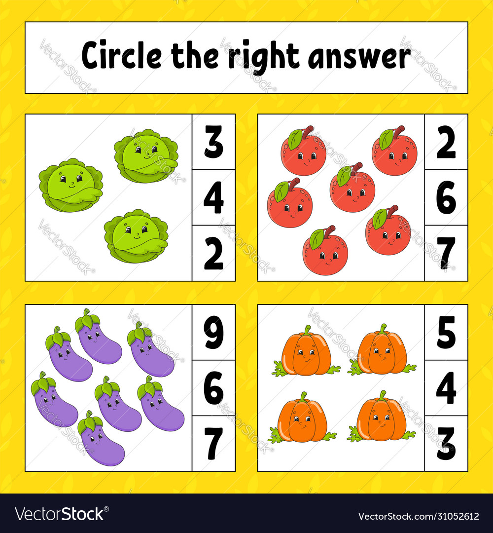 Circle right answer education developing Vector Image