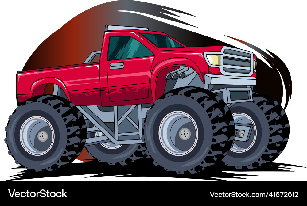 Monster truck car Royalty Free Vector Image - VectorStock