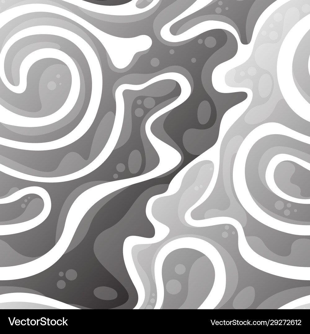 Seamless flowing background in monochrome Vector Image