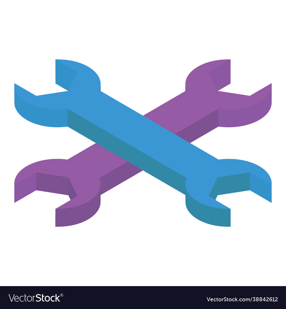 Spanner mechanical tool Royalty Free Vector Image