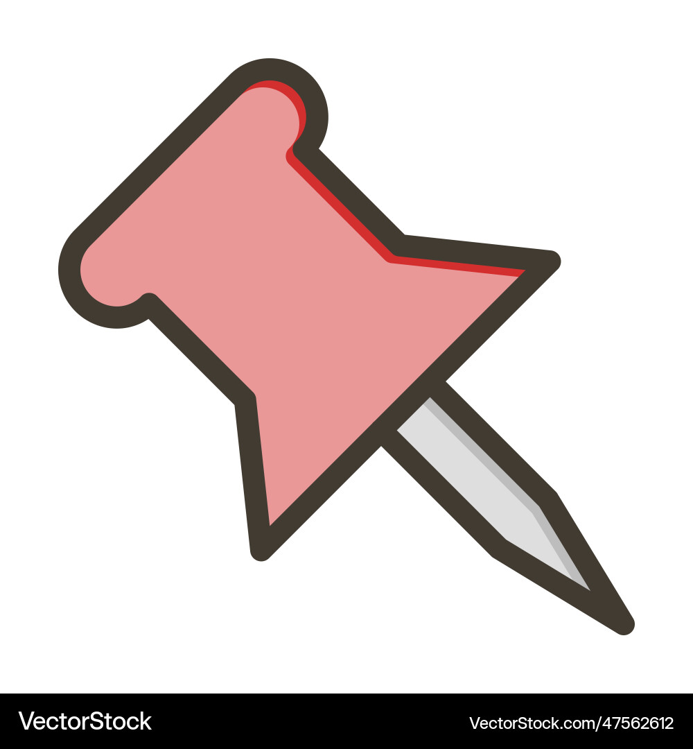 Warp thick line filled colors for personal Vector Image
