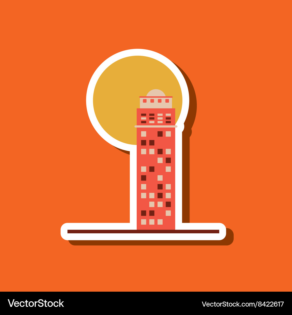 City and building icon design Royalty Free Vector Image