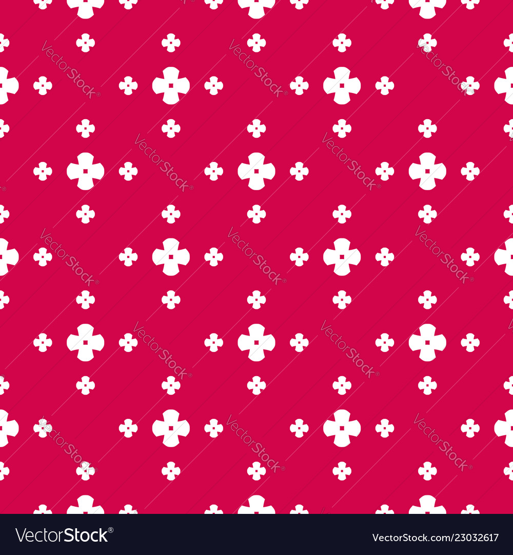 Elegant geometric seamless pattern with flower Vector Image