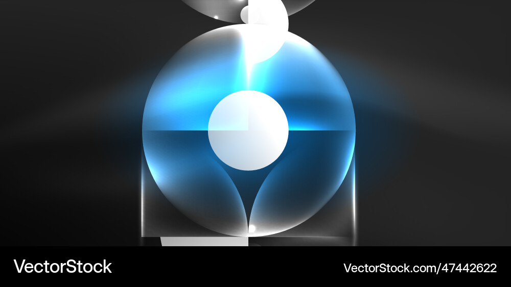 Abstract background blue shiny glowing neon color Vector Image