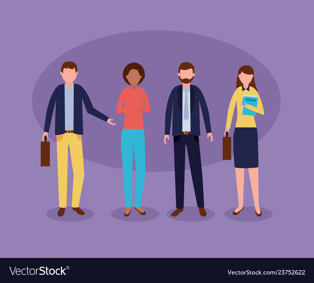 Business people group Royalty Free Vector Image