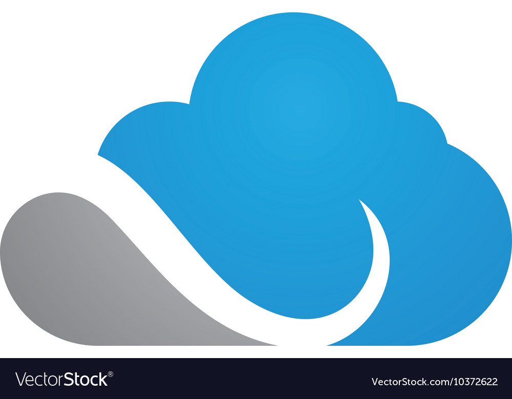 Cloud logo template Royalty Free Vector Image - VectorStock