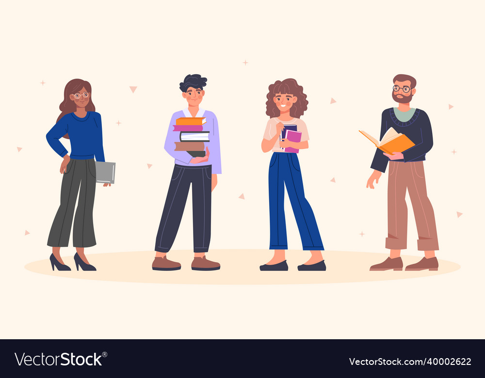 Collection of teacher Royalty Free Vector Image