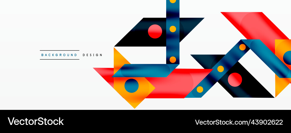 Color overlapping stripes background colorful Vector Image