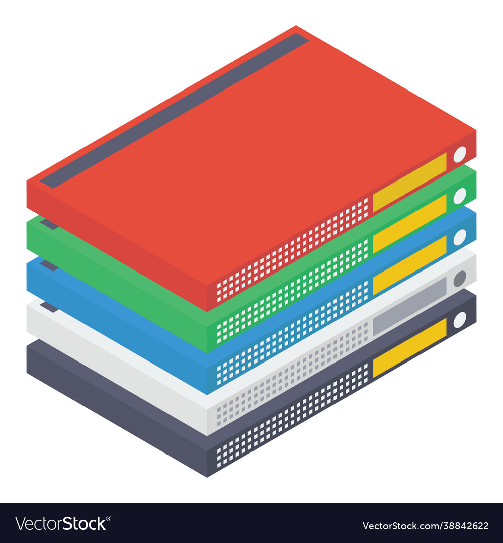 Data server rack Royalty Free Vector Image - VectorStock