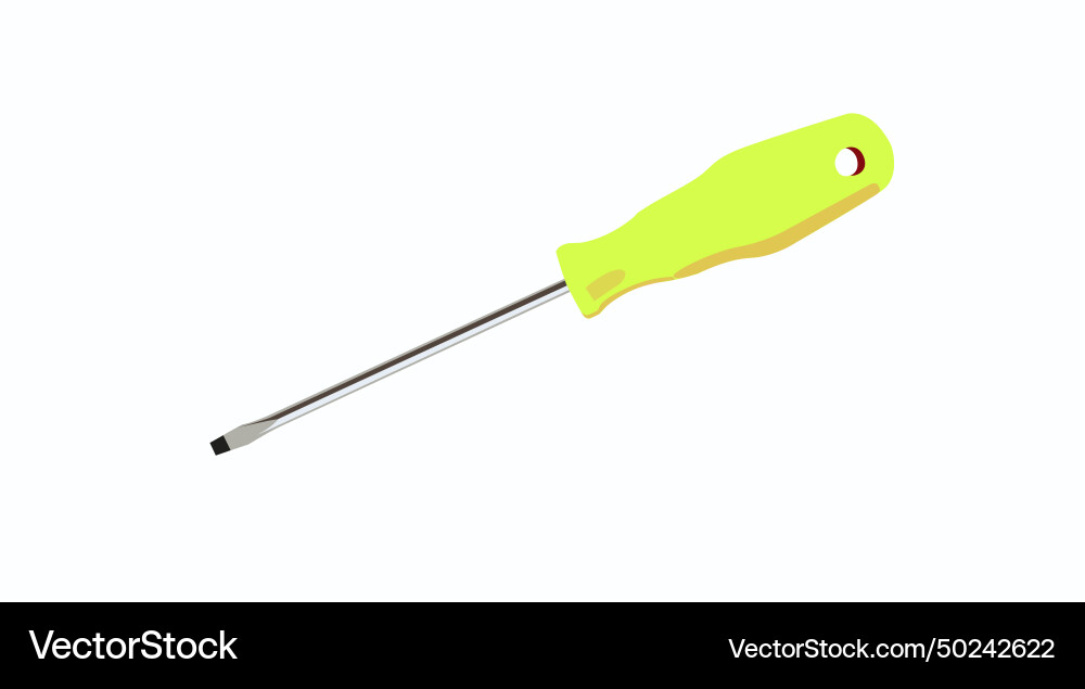 Isolated of a screwdriver Royalty Free Vector Image