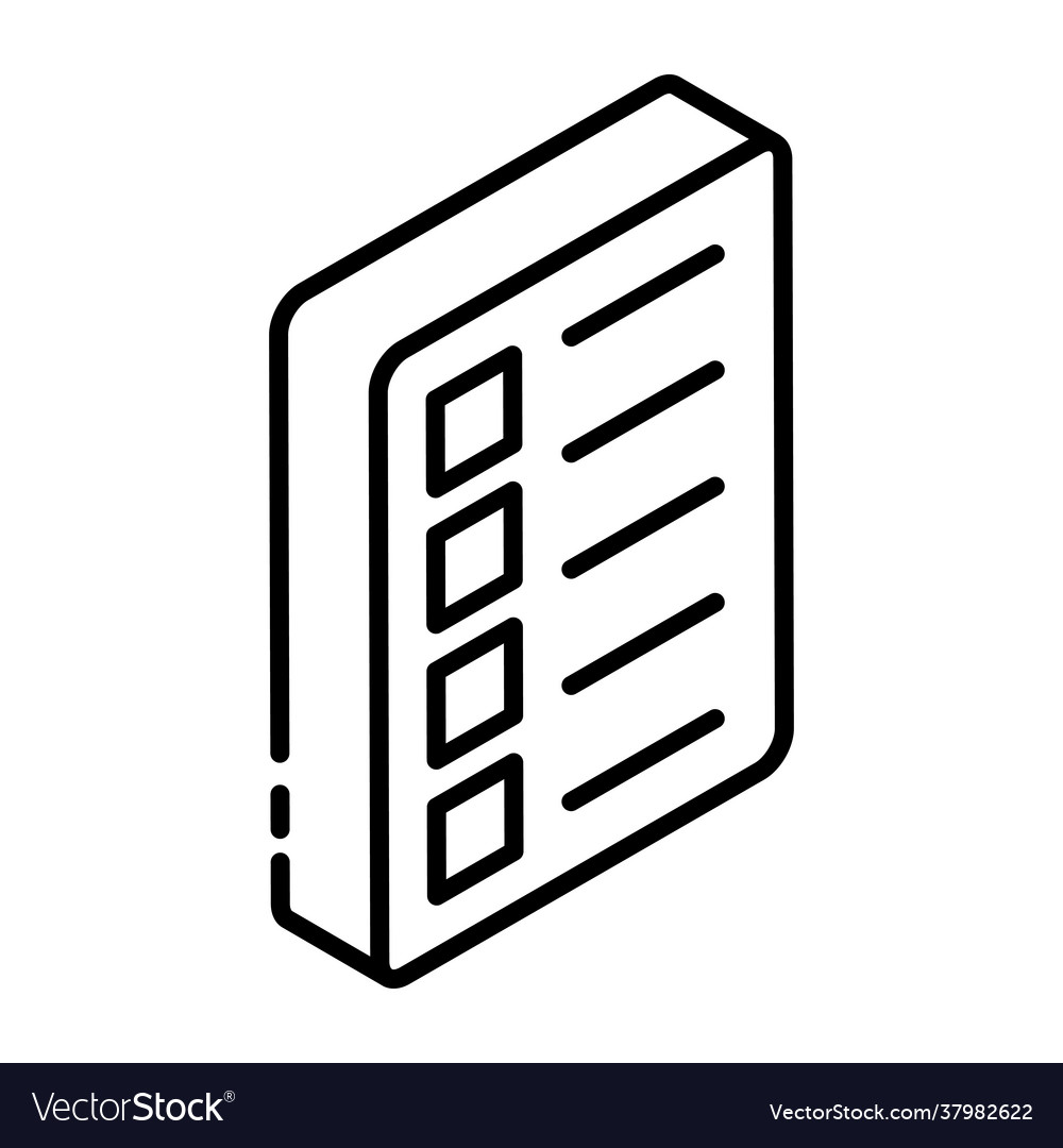 List Royalty Free Vector Image - VectorStock