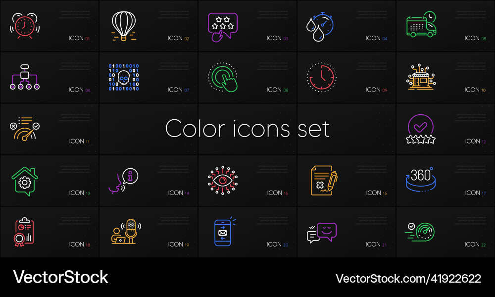 Set of time speedometer and correct answer line Vector Image