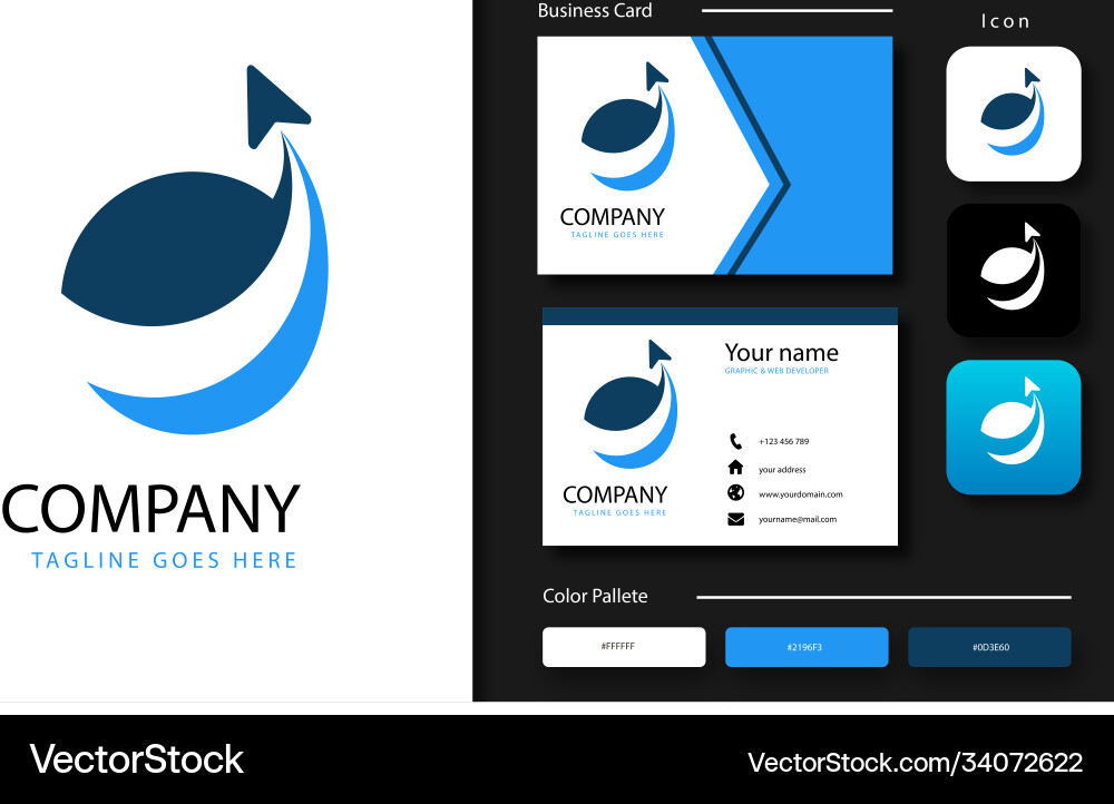 Travel navigation logo design inspiration Vector Image