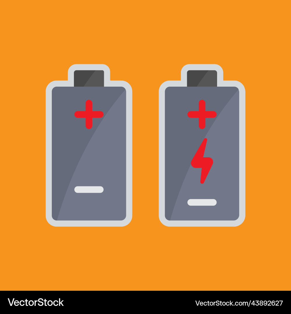 Battery icon icon related to electronic Royalty Free Vector