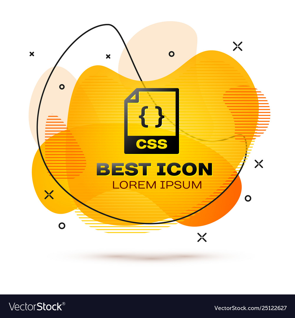 Black css file document icon download css button Vector Image Black css file document icon download css button Vector Image