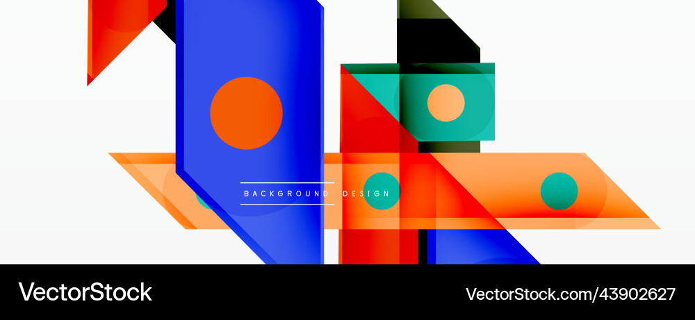 Color overlapping stripes background colorful Vector Image