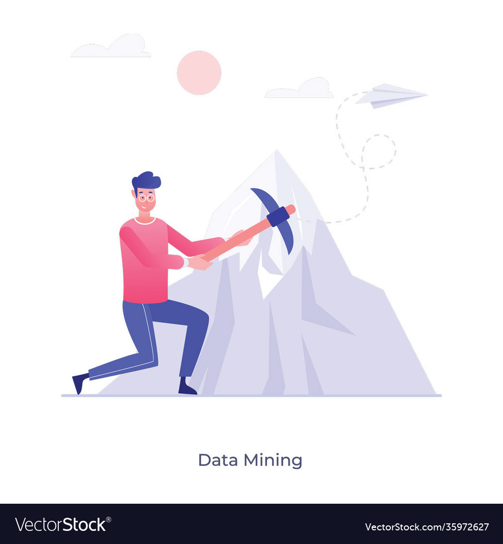Data mining Royalty Free Vector Image - VectorStock