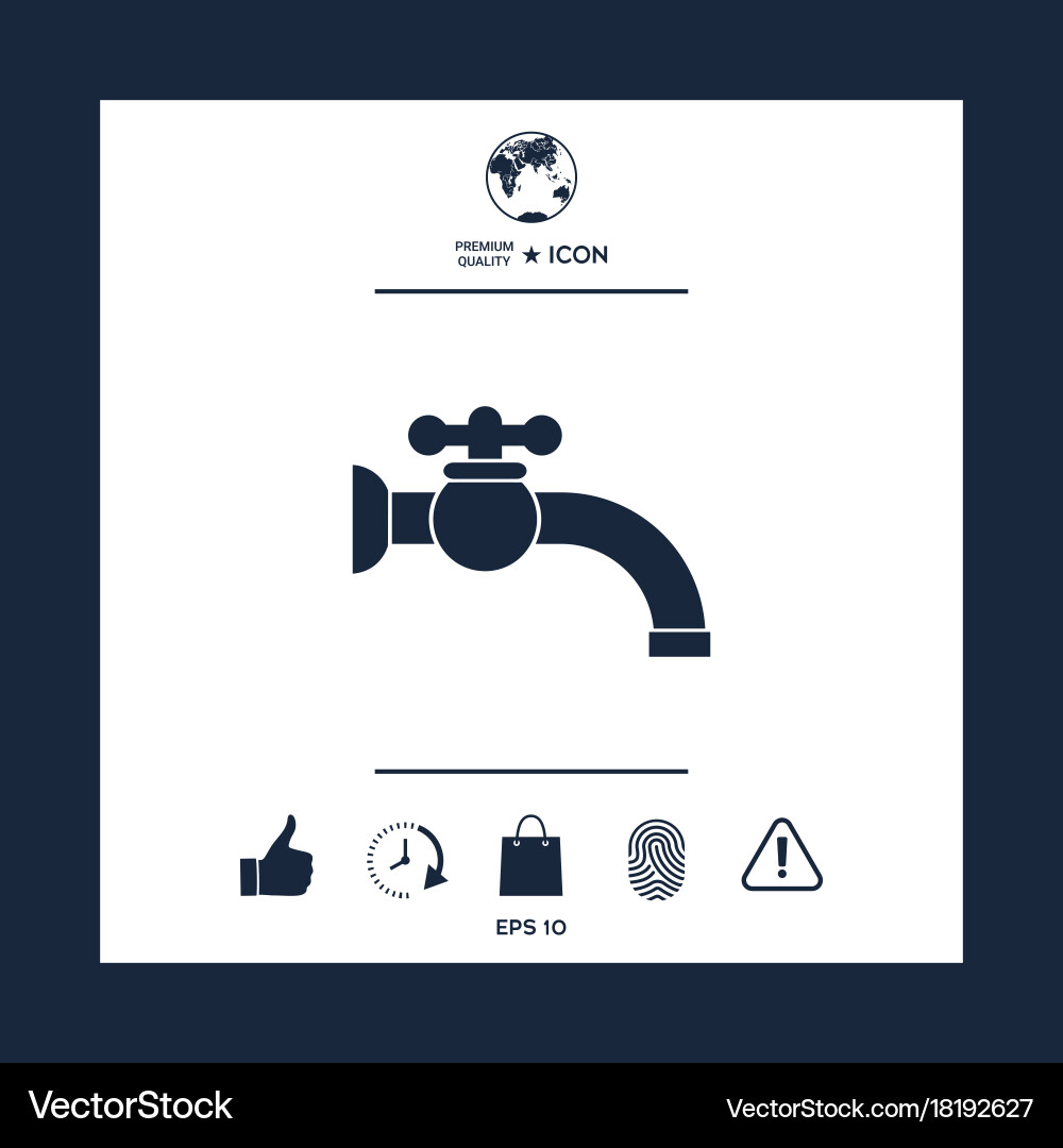 Faucet icon Royalty Free Vector Image - VectorStock