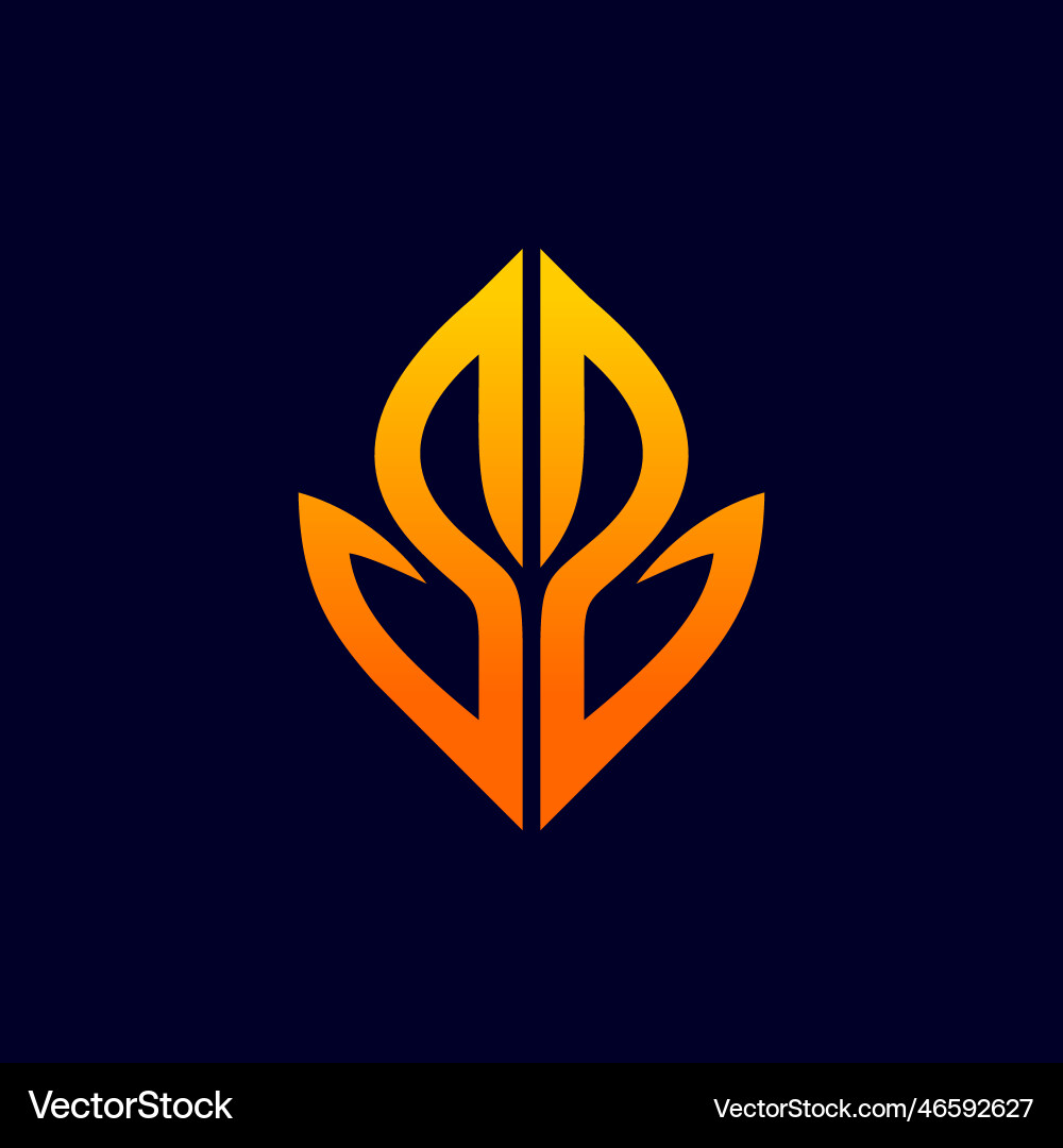 Fire abstract logo tribal logo Royalty Free Vector Image